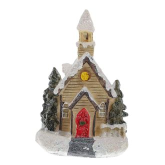 Garneck Mini-weihnachtshäuser Mit Beleuchtung Miniatur-dorfhaus Aus Kunstharz Weihnachtsdekoration Für Wohnungen Und Geschäfte Weihnachtstischschmuck Geschenk
