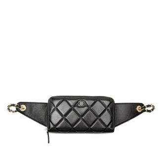 Chanel Pre-owned Waist Chain Wallet - - Pre-owned - Damen - Schwarzk - ONE SIZE