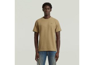 G-Star Kurzarmshirt True regular structured r t