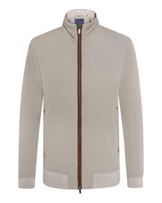 Paul & Shark Wattierter Blouson mit Veloursleder-Details und Typhoon 20000-Ausstattung in