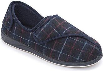 Padders Plus Homme Phillip Chaussons, Bleu (Navy Combi 96), 43.5 EU XX-Large