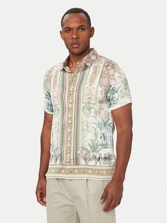 Guess Hemd M6YH88 W3424 Beige Regular Fit