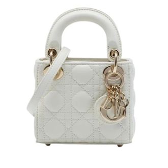 Dior Pre-owned Micro Lady Mini Bag - - Pre-owned - Damen - Wei&szlig; - ONE SIZE