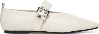 Tommy Jeans Ballerinas Tjw Ballerina Buckle EN0EN03019 Wei&szlig;