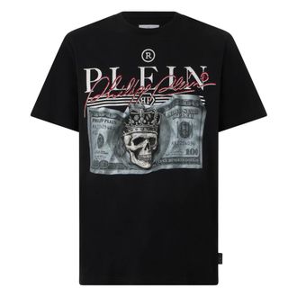 Philipp Plein Homme, Tops, Noir, Taille: S T-Chemises