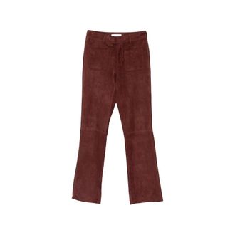 BA&SH Mossi Wildlederbuxe - - Trousers - Damen - Rot - 2XS