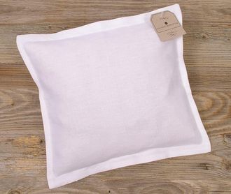 Matches 21 Kissen-Bezug in 30x30 cm für Deko-Kissen Sofa-Kissen - Baumwolle Kissen-Hülle Viola Landhaus-Stil weiß - Waschbarer Reißverschluss Zierkissen-Bezug fü