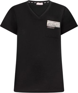 Liu Jo Femme, Tops, Noir, Taille: 42 FR ECS T-shirt M/C