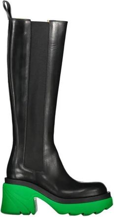 Bottega Veneta Stiefel - Flash Leather Boots - Gr. 36,5 (EU) - in Schwarz - f&uuml;r Damen