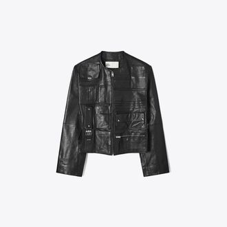 Tory Burch Damen Handtaschen-Lederjacke