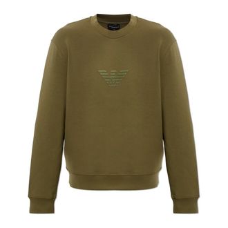 Emporio Armani Logo Sweatshirt - - Sweatshirts & Hoodies - Herren - Gr&uuml;n - M