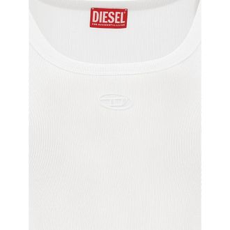 Diesel Ribbed Knit Tank Top - White
