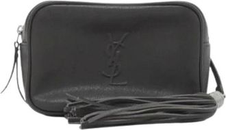 Saint Laurent Sac banane en cuir Pre-owned - Femme - Pre-owned - Gris - Taille: ONE Size