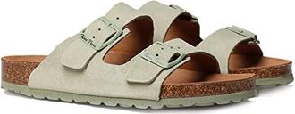 Toni Pons Sandale Femme en croûte de Cuir Bio - Ghana - Menthe, 39 EU