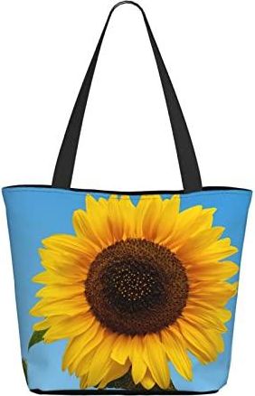 AOOEDM Sac &agrave; provisions pour femme tournesol 33 x 28 x 19 cm. Le cadeau parfait pour la Saint-Valentin. Cest de la Saint-Valentin pour maman, fille, &eacute;pouse, 
