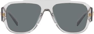 Versace Markante Pillow-Form Sonnenbrille - - Accessories - unisex - Grau - 57 MM
