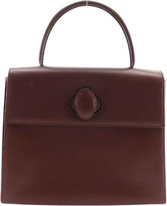 Cartier Sac &agrave; main en cuir de veau Must Line Pre-owned - Femme - Pre-owned - Rouge - Taille: ONE Size