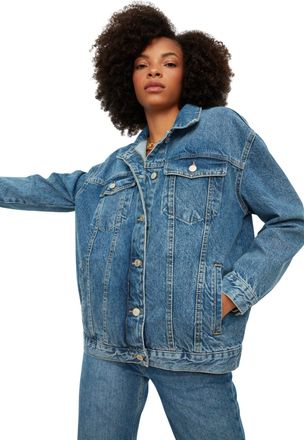 Trendyol Trendyol Damen Trendyol Blue Basic Denim Jacket Blue, Blau, S EU