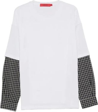 Acupuncture Acupuncture, Homme, Tops, Blanc, Taille: XS Layered Longsleeve Type 1