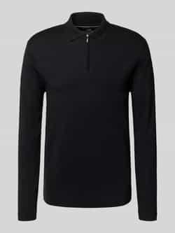 Christian Berg Slim Fit Poloshirt mit Rei&szlig;verschluss