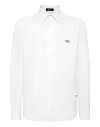 Philipp Plein Linen Shirt Sugar Daddy Cut Ls