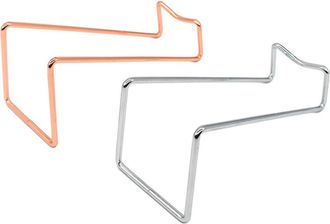 DOITOOL 2 St&uuml;ck Moderner Weinregal aus Robustem Eisen Freistehend Stilvoller Weinhalter f&uuml;r K&uuml;che Bar und Esszimmer Dekoratives Weinflaschen aufbewahrungsst&auml;n