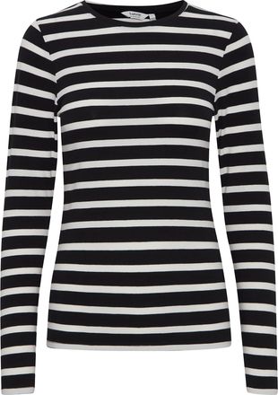 b.young BYPAMILA LS Tshirt - T-Shirt - 20807931, Gr&ouml;&szlig;e:S, Farbe:Off White Mix (200450)