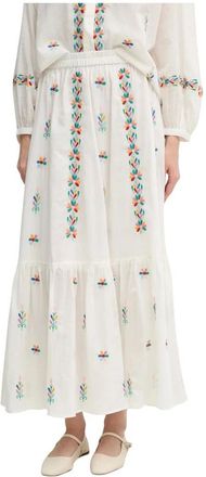 La Petite Francaise Femme, Jupes, Beige, Taille: 46 FR Jamal Maxi Skirt