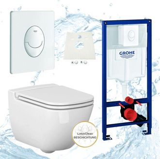 GROHE Rapid sl Vorwandelement Ference wc sp&uuml;lrandlos Komplettset Dr&uuml;cker wei&szlig; - Grohe