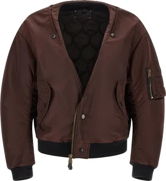 Maison Margiela Mens Multicolor Polyamide Bomber Clothing