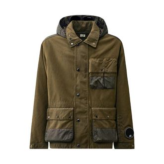C.P. Company Wool HT Mixed Mille Jacke - - Jackets - Herren - Gr&uuml;n - M