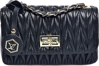 Luisa Vannini Schwarz Rindsledertasche