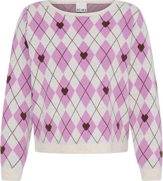 Ichi Ihbrielle LS9 - - Knitwear - Damen - Mehrfarbig - XS