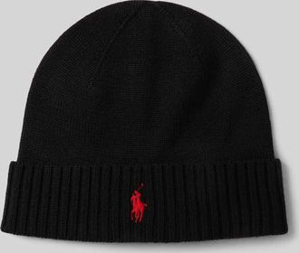 Polo Ralph Lauren Beanie aus Wolle mit Label-Stitching