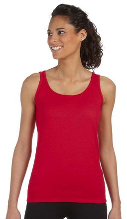 Gildan Damen Tank Top (S) (Kirschrot)
