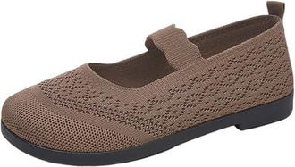 Generic Chaussures plates respirantes pour femme avec semelle souple - Mocassins l&eacute;gers &agrave; enfiler - Chaussures de loisirs &eacute;l&eacute;gantes - Chaussures de marche con