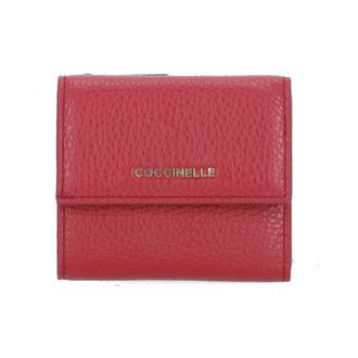 Coccinelle Femme, Accessoires, Rouge, Taille: ONE Size Portefeuille Souple M&eacute;tallis&eacute;