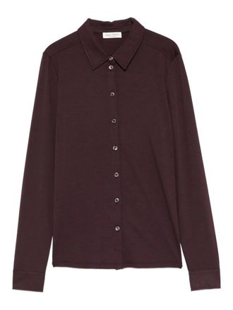 Marc O'Polo chemise boutonn&eacute;e &agrave; manches longues - Marron