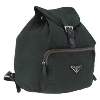 Prada Pre-owned Nylon Backpack - - Pre-owned - Damen - Gr&uuml;n - ONE SIZE