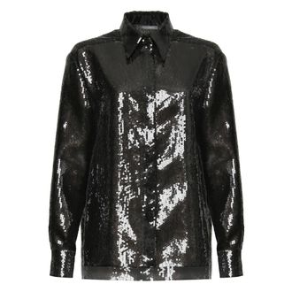 Alberta Ferretti Schwarzes Hemd 0555 - - Blouses & Shirts - Damen - Schwarzk - S