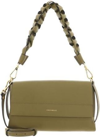 Coccinelle Cuir sac &agrave; &eacute;paule bandouli&egrave;re Boheme Grana Double Shoulder Bag Seagrass/Sandshell kaki