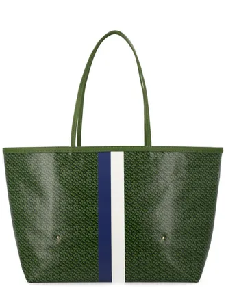 Tory Burch Cotton-Linen Tote Bag - Green