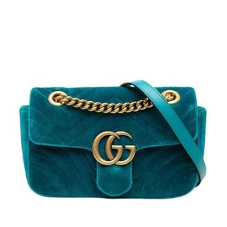 Gucci Pre-owned Cuir sacs-gucci - Femme - Pre-owned - Bleu - Taille: ONE Size