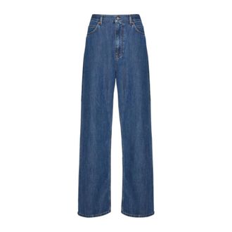 Valentino Denim Wide-Leg Jeans - - Jeans - Damen - Blau - W25