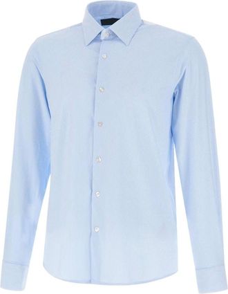 Roberto Ricci Design Rrd, Homme, Chemises, Bleu, Taille: 2XL Oxford Jacquard Stripe Shirt