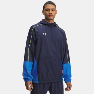 Under Armour Challenger Warm-up-Jacke f&uuml;r Herren Washed Blaue Marine / High Vis Gelb XXL
