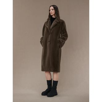 Roberto Ricci Design Rrd, Femme, Manteaux, Brun, Taille: 38 FR Parka en fausse fourrure