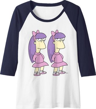 The Simpsons Sherri and Terri Twins Raglan