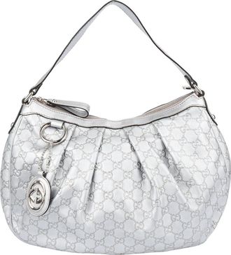 Gucci Crossbody Bags - Gucci Silver GG Monogram Sukey Handbag - Gr. unisize - in Bunt - f&uuml;r Damen