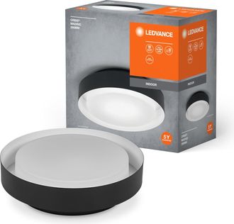 Ledvance ORBIS MADRID Deckenleuchte 290mm, schwarz, E27-Sockel, kann mit smarter Lampe bestückt werden, hochwertiges, modernes Design, Metallgehäuse, geeignet 